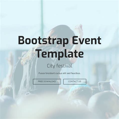 Free Html Bootstrap Multi Page Template