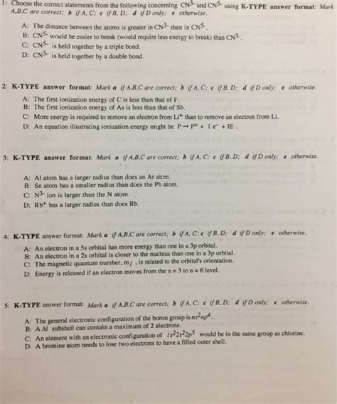 Solved 1 Choose The Correct Statements From The Following