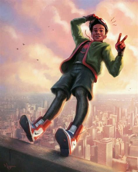 El Salto De Fe Miles Morales Spiderman Marvel Superhero Posters
