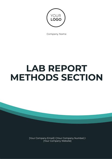Free Lab Report Methods Section Template To Edit Online