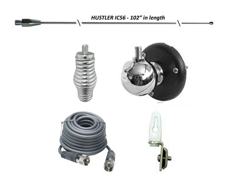 Cb Radio Supply Cb Antenna Kit Hustler Ic56 102 Cb Radio Stainless