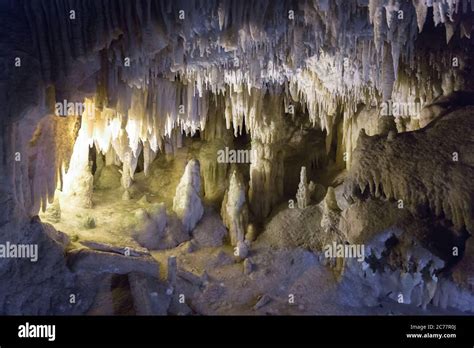Castellana Caves Grotte Di Castellana In Apulia Region Italy Stock