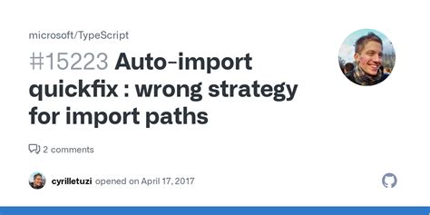 Auto Import Quickfix Wrong Strategy For Import Paths Issue Microsoft TypeScript