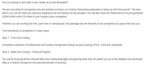 Trainee Web Developer No Experience Required In Hull UK