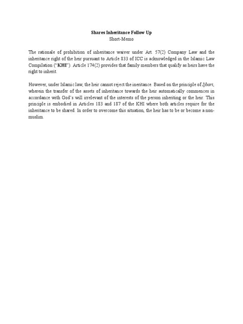 Shares Inheritance Pdf Pdf