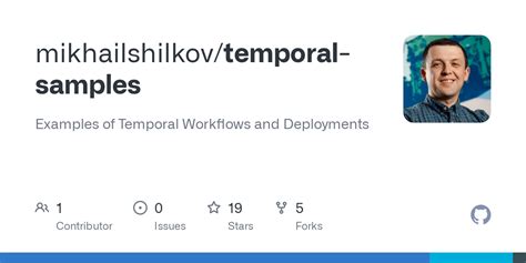 Github Mikhailshilkovtemporal Samples Examples Of Temporal Workflows And Deployments