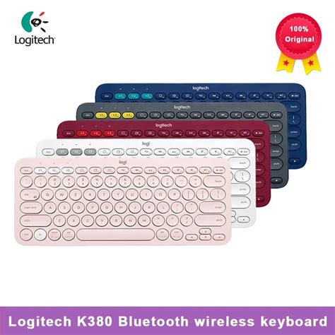 Logitech K380 Wireless Keyboard Multi Device Bluetooth Keyboard Colorful Dust Proof Computers