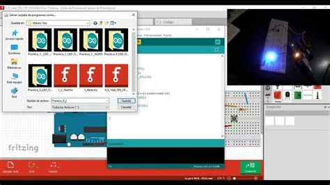 practica 6 arduino uno aumentar parpadeo de led boton pulsador if youtube
