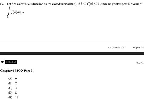 solved let f ﻿be a continuous function on the closed