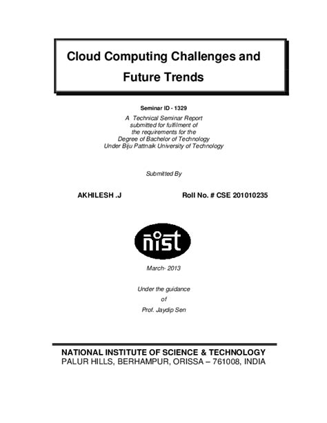 Pdf Cloud Computing Challenges And Future Trends