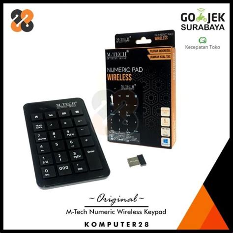 Jual M Tech Numeric Wireless Keypad Usb 2 4ghz Keyboard Numerik Shopee Indonesia
