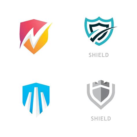 Shield Logo Template Design Vector Shield Icon 7271127 Vector Art At