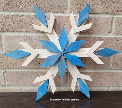 Cedar Snowflake Diy Kit 14 Inch Millionayres Handmade