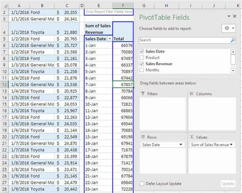 Summing Revenues In Excel Sales Forecasting Dummies