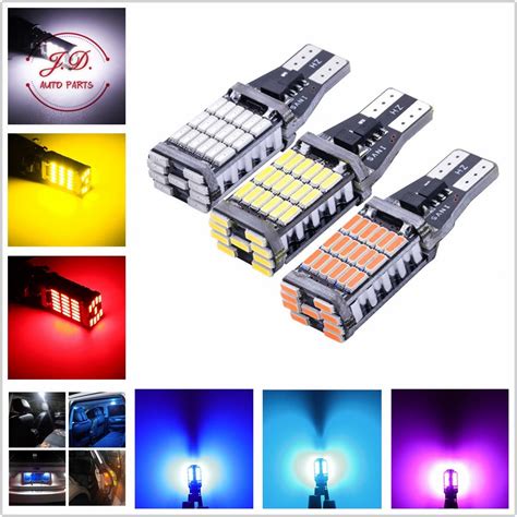 หลอดไฟเลี้ยวไฟหรี่ Led 45 ชิป ขั้วt10 T15 1หลอด สําหรับติดรถยนต์มอเตอร์ไซค์ สว่างตาแตก