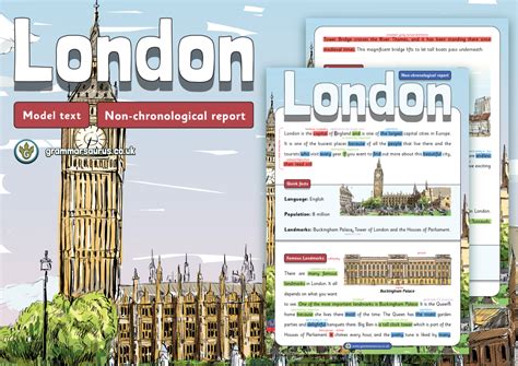Year 2 Model Text Non Chronological Report London Grammarsaurus