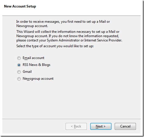 สมัครรับ Rss Feeds Thunderbird ของ Mozilla Thefastcode
