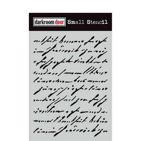 Darkroom Door Handwritten Script Stencil Small Eclectic Images