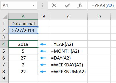 How To Get Month And Year Or Days From Date In Excel