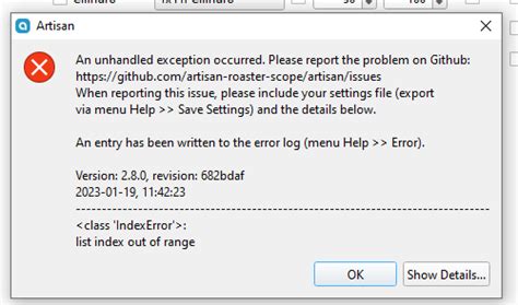 Error Using Apply Button Eventsquantifiers · Issue 1078 · Artisan