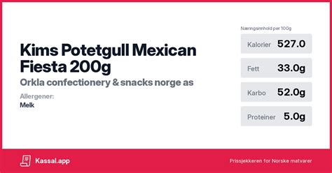 Kims Potetgull Mexican Fiesta 200g Kassalapp®