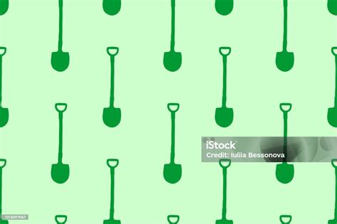 정원 삽 스페이드 특종으로 매끄러운 패턴 플랫 낙서 스타일의 국가 사이트 인 다차 에서 농장에서 작업하기위한 도구가있는 벡터