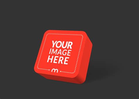 rectangular 3d button mockup generator with customizable background mediamodifier