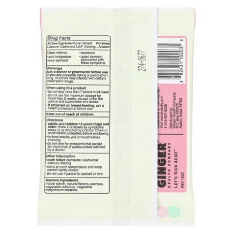 Wonderbelly Antacid Strawberry Milkshake 3 Chewable Tablets 3 Count Kroger