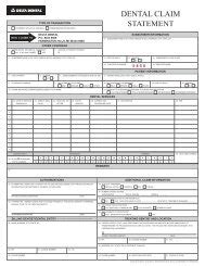 Delta Dental Claim Form
