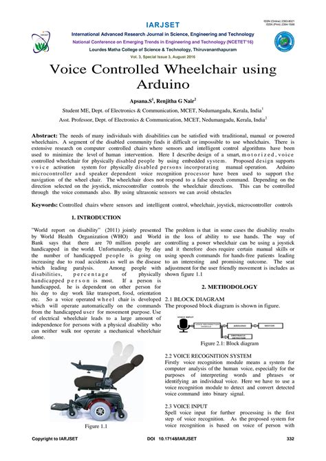 SOLUTION Voice Controlled Wheelchair Using Arduino Studypool