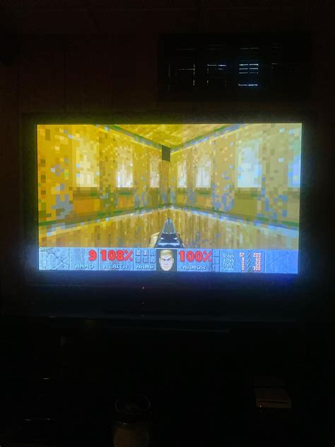 In Doom 2 One Of The Secrets Has This Weird Black Square In The Corner
