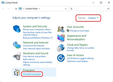 How To Uninstall A Program From Control Panel WinDOSPC