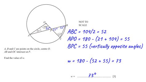 Circle Theorems Past Paper Questions For Igcse Cambridge 0580
