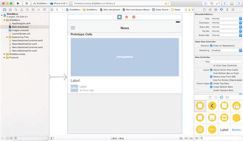 Creating A Slide Down Menu Using View Controller Transition