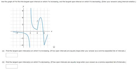 Solved A Find The Largest Open Interval S On Which F Is Chegg