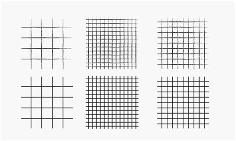현대적이고 추상적인 그리드 및 프레임 세트 프리미엄 벡터