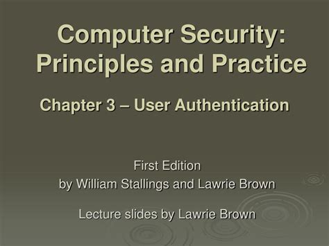 Ppt Computer Security Principles And Practice Powerpoint