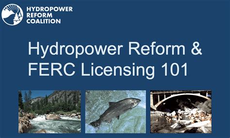 Ferc Licensing 101 Sierra Nevada Alliance