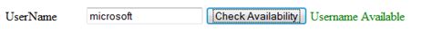 Checking Username Availability Using Ajax