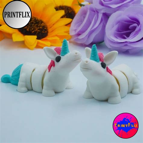 3d Printable Flexi Tiny Unicorn By Printflix