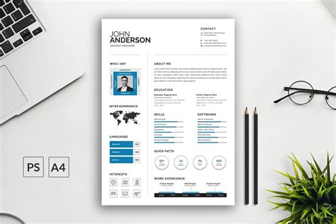 Infographic Resume Editable Template
