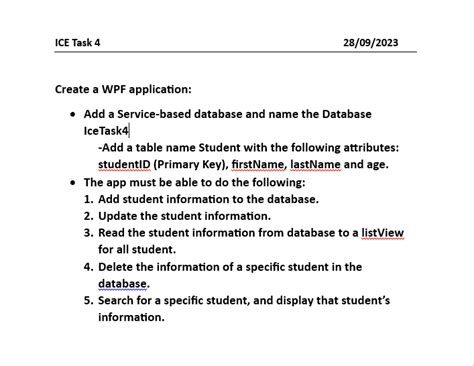 Solved Create A Wpf Application Add A Service Based