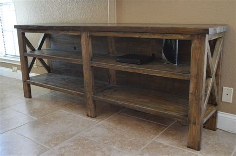 Rustic Console Table Etsy