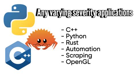 do python cpp and rust programms by saomoon fiverr