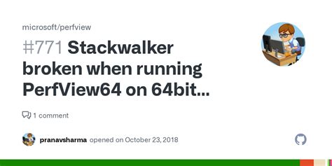 Stackwalker Broken When Running PerfView On Bit Binary Issue Microsoft Perfview