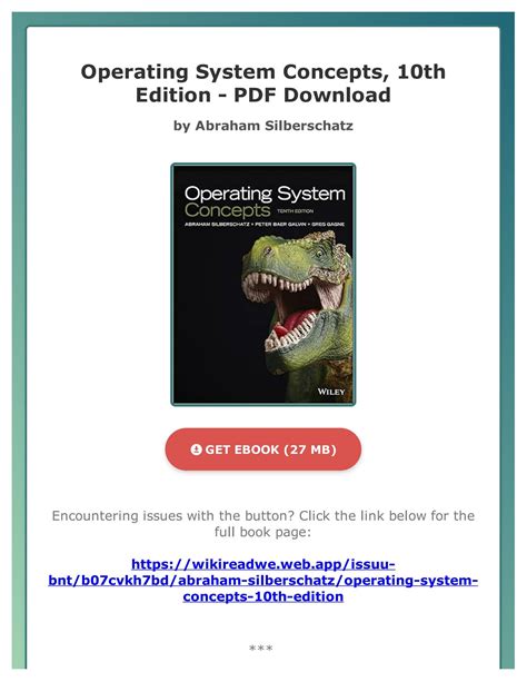 Ebook Operating System Concepts 10th Edition By Abraham Silberschatz By Murrayiiid Issuu