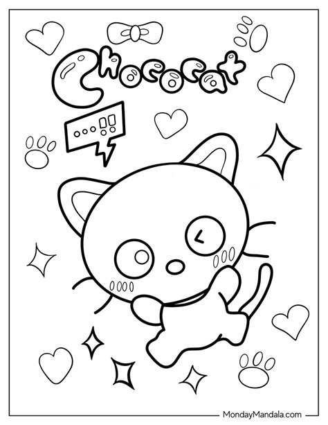 20 Chococat Coloring Pages Free Pdf Printables Hello Kitty