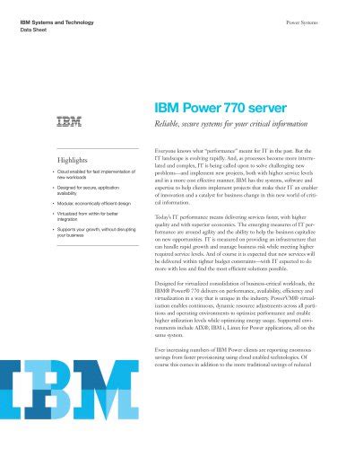 All IBM Catalogs And Technical Brochures