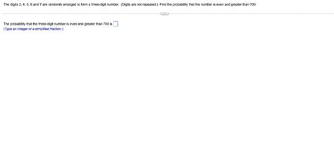 Solved The Digits 3 4 5 6 And 7 Are Randomly Arranged To