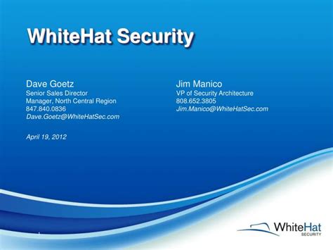ppt whitehat security powerpoint presentation free download id 1906856